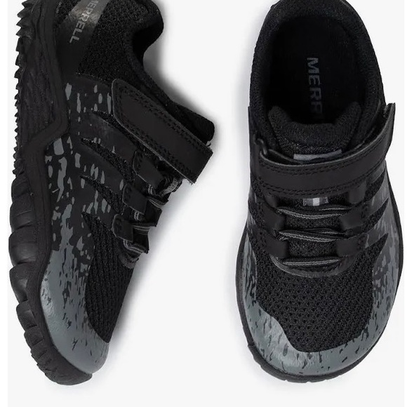 Merrell | Shoes | Merrell Kids Trail Glove Black Velcro Shoe Size 3m ...